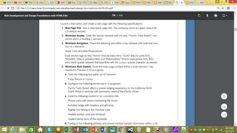 i need help with chapter 6 assignment pacific trails