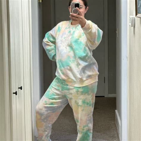 Rainbow Spiral Tie Dye Travel Lounge Set Tie Dye Set Tie Dye Sweatshirt