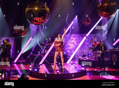 Editorial Use Only Sophie Ellis Bextor Performs During The Filming For