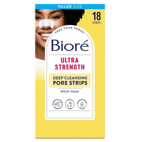 Bioré Witch Hazel Blackhead Remover Hyz01 Pore Strips For Nose Clears