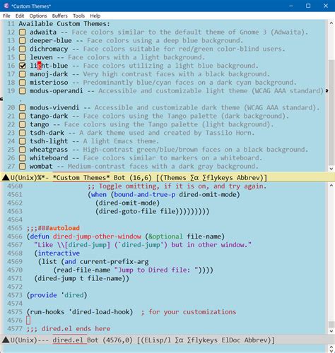 emacs theme gallery