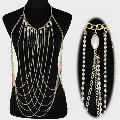 Womens Sexy Fashion Fine Belly Waist Body Chain Bikini Beach Harness
