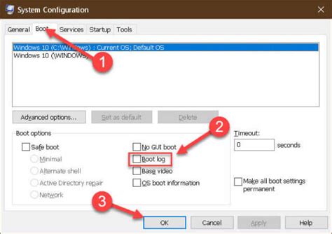 Windows 10 Quick Tips Enable Boot Log Daves Computer Tips