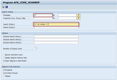 scan abap source code saphub