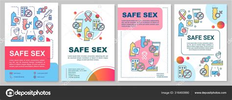 Safe Sex Brochure Template Disease Prevention Flyer Booklet Leaflet