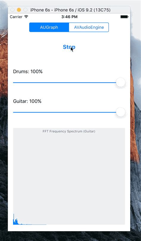 visualizing the audio frequency spectrum on ios via the accelerate