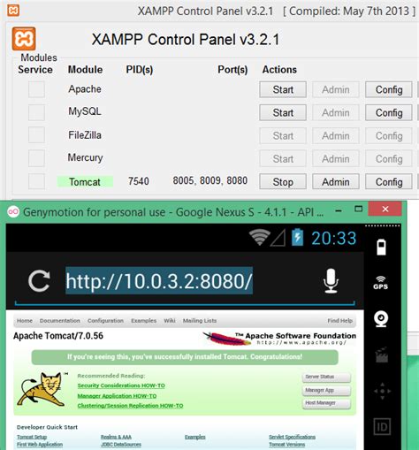 emulation how to access localhost from a genymotion android emulator