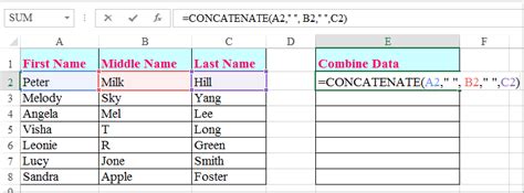 how to reverse the text to column function in excel
