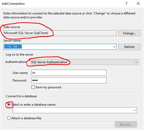 trying to connect to sql server using c stack overflow