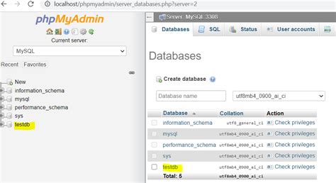 how to get list of databases in php and mysql stack overflow