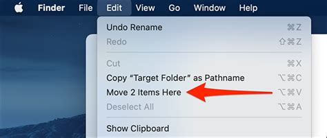 how to “cut and paste” files on mac