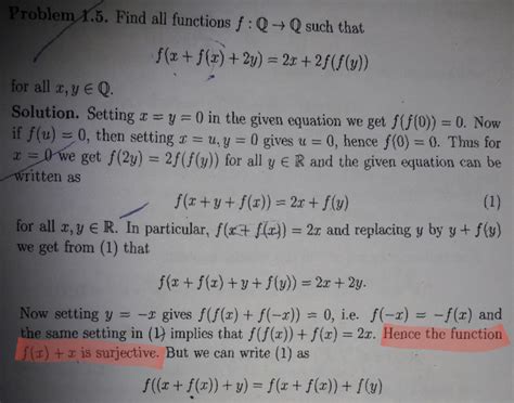 Algebra Precalculus Regarding Surjective Of Functions In A Functional