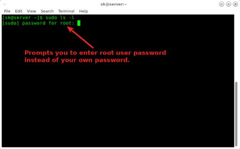 force users to use root password instead of their own password when