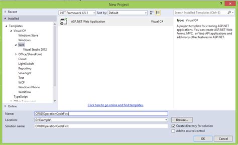 crud operation with entity framework 6 code first approach