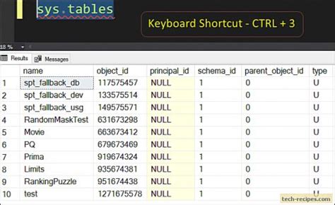 how to create custom keyboard shortcut in sql server