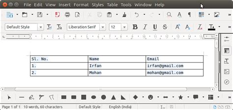 apache poi word table javatpoint