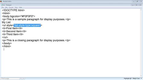 how to make bullet points in html bowman paught