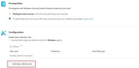 using the azure sentinel windows security events connector