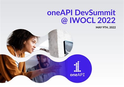 oneapi devsummit at iwocl 2022