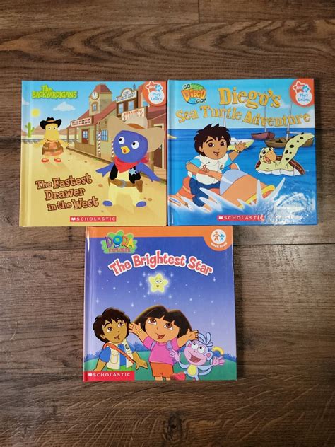Nick Jr Book Lot Dora The Explorer Diego Backyardigans Blues Clues