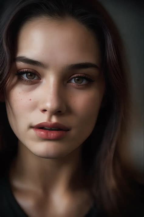 Close Up Editorial Photograph Of A 21 Year Old Woman Highly