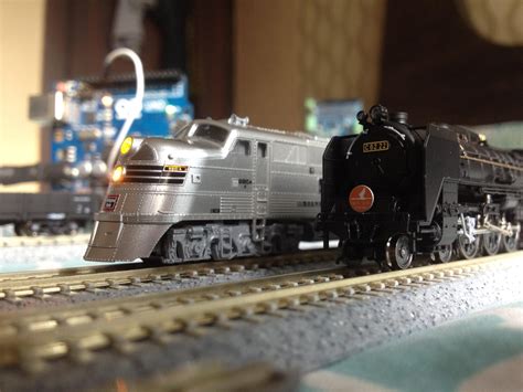 raspberry pi pico controlled simple automated model railroad model