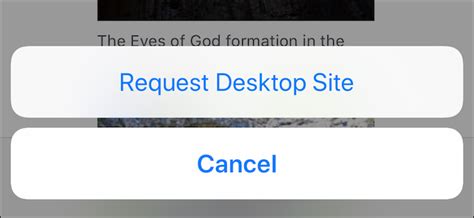 how to view a desktop site on mobile safari
