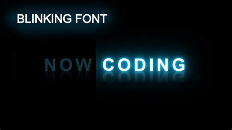 creating awesome neon text blinking effect using html and css blinking