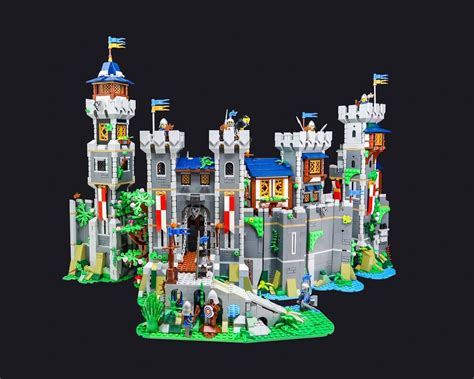 Black Falcon Fortress Façon Lego Icons 10305 Lion Knights Castle Avec