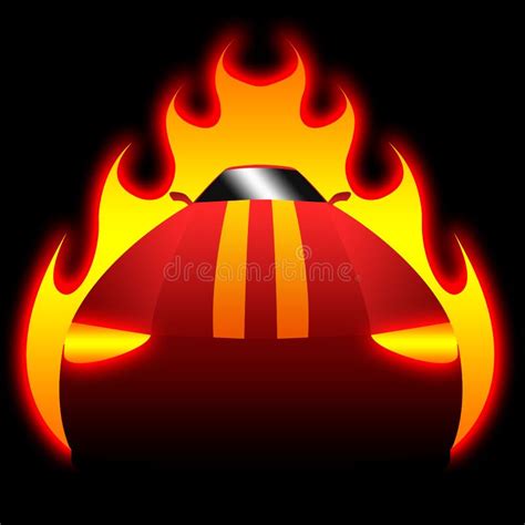 Flaming Wheel Stock Vector Illustration Of Moving Object 8141432