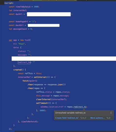 javascript vue unresolved variable phpstorm stack overflow