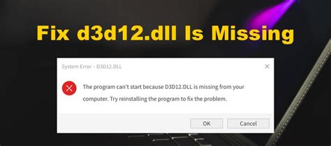 fix d3d12 dll is missing