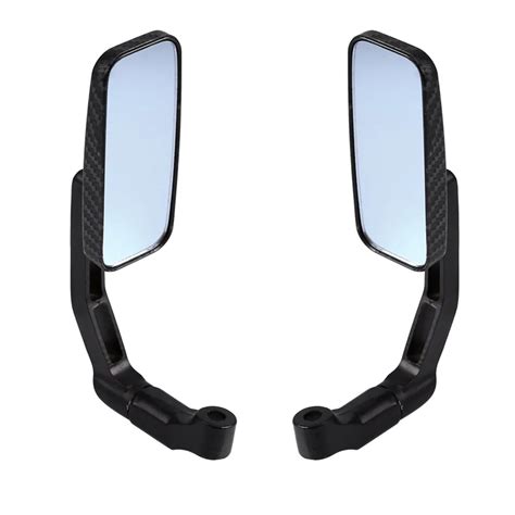1 Pair Motorcycle Rear View Mirrors Bike Rectangle Rear View Mirrors