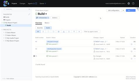 how to configure build and test maven projects