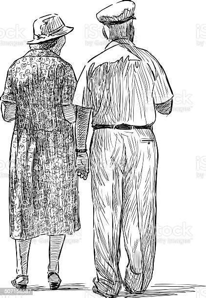 Elderly Spouses Stock Illustration Download Image Now Senior Couple