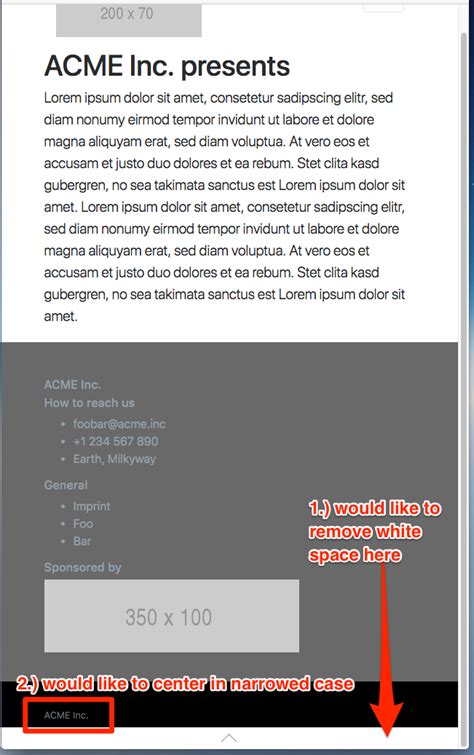 html create responsive bootstrap style with sticky
