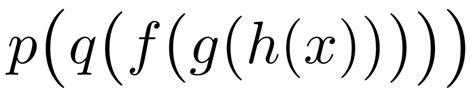 [solved] nested mathematical functions 9to5science