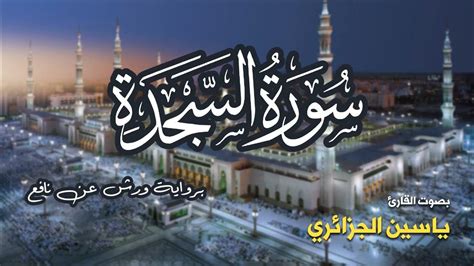 تلاوة مرتبة لسورة السجدة كاملة بصوت القارئ ياسين الجزائري Surah As Sajdah