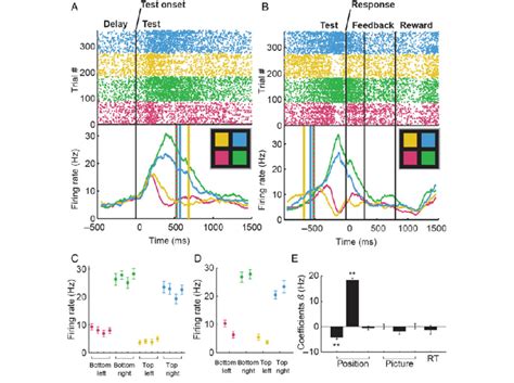 Example Neuron Selective For Target Position A Responses Of The