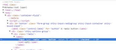 r update radiobuttons with javascript in shiny upon