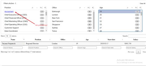 pre select row of datatable in searchpanes that have hyperlink