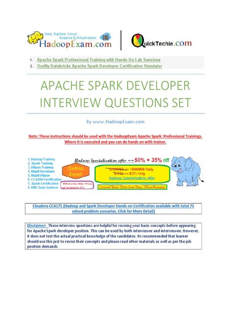 apache spark interview questions book pdf