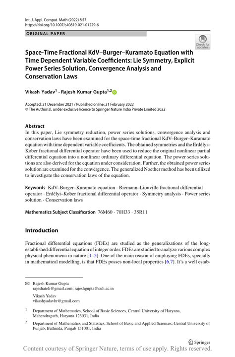 Space Time Fractional Kdv Burger Kuramato Equation With Time Dependent
