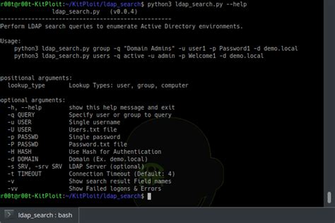 ldap search tool to perform ldap queries and enumerate users groups