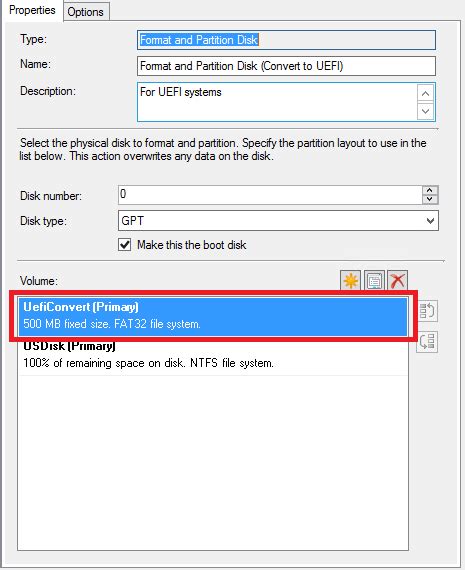 error 0x80070070 in configmgr osd during bios to uefi step deployment