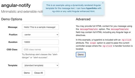 best notification components for angular app