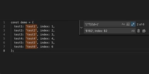 vs code search and replace regex dev community