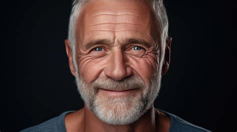 Premium Ai Image Portrait Of An Elderly Man