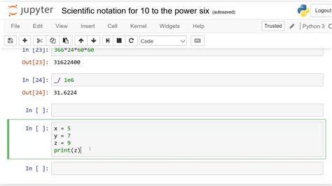fundamentals of python lesson 20 scientific notation for 10 to the