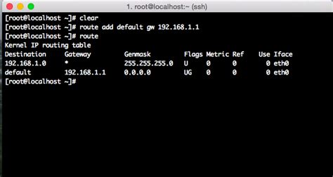 how to use route command on rhel centos linux lintut